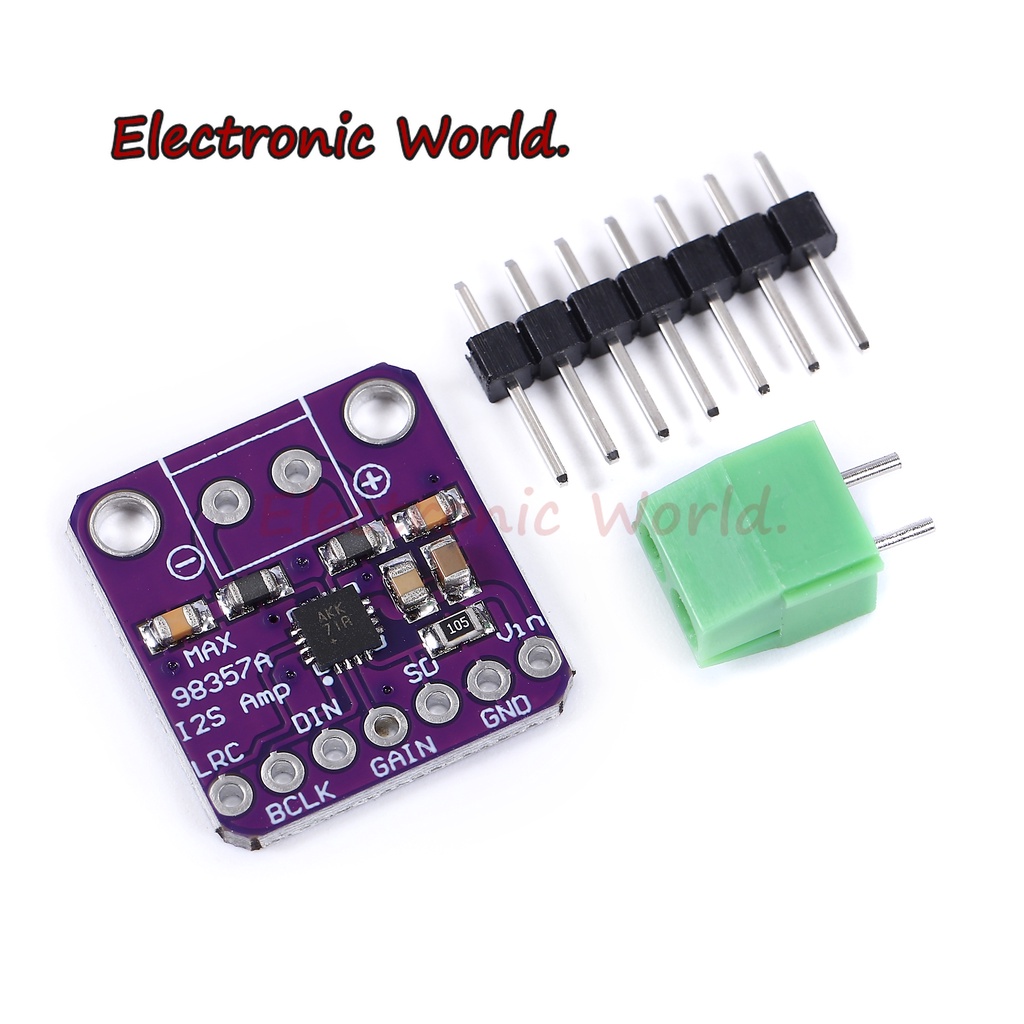 Max98357 I2S 3W Class D Amplifier Breakout Interface Dac Decoder Module ...