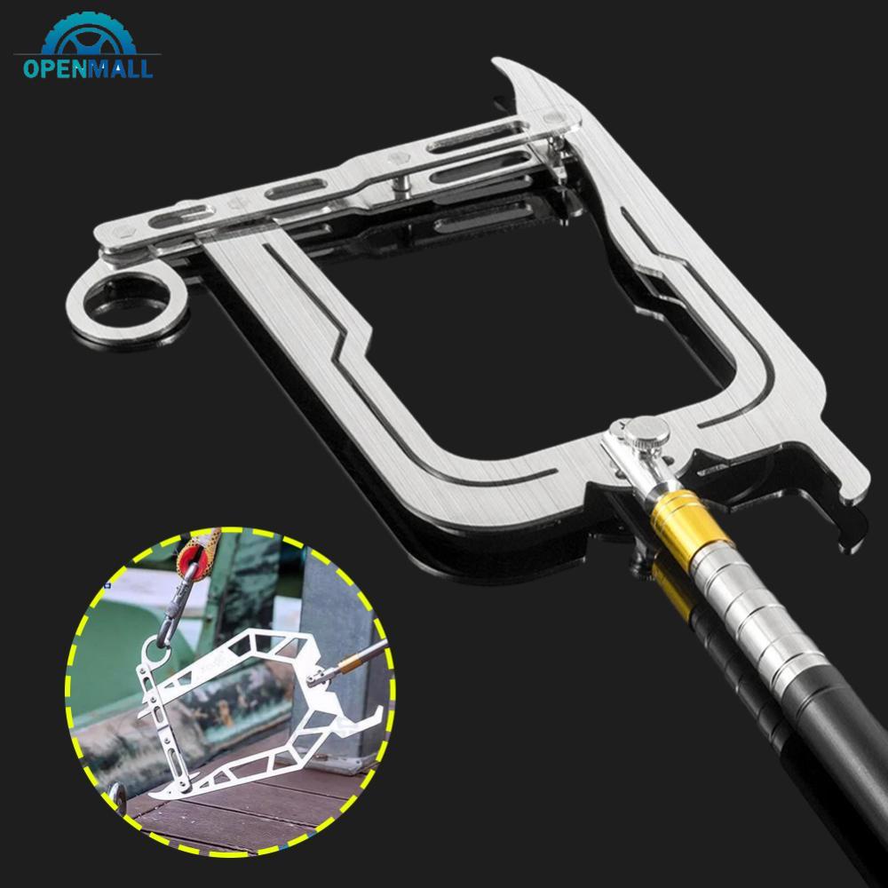 OPENMALL 1Pc Portable Mooring Rope Dock Hook Stainless Steel Long ...