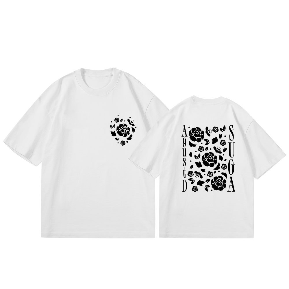 KPOP Bangtan Boys SUGA AGUST D D-DAY TOUR MERCH Round Neck Cotton T ...