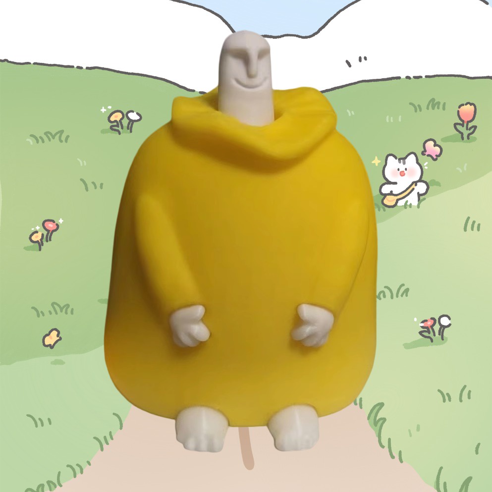 Cute Computer Desk Decoration Middle Finger Villain Spoof Furnishings ...