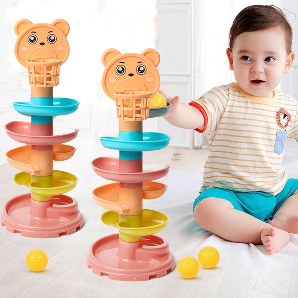 5 layer Track Slide Ball Tower toys Rolling Track Toy Montessori ...