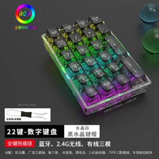 Lychee Gaming DK22 Mechanical Keyboard 3 mode connection RGB Bluetooth/wireless wired ...