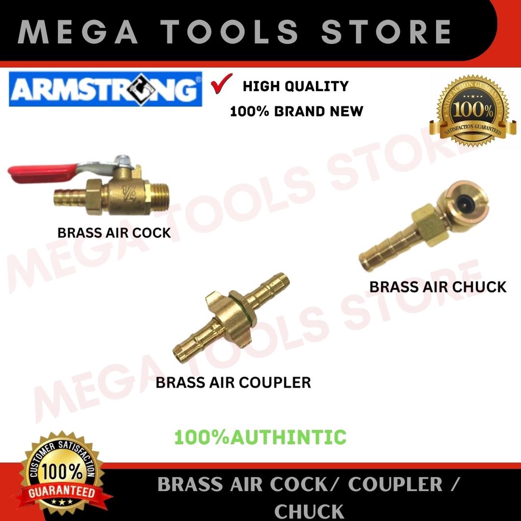 BRASS AIR COCK / BRASS AIR CHUCK / BRASS AIR COUPLER (MEGA TOOLS STORE) | Shopee Philippines