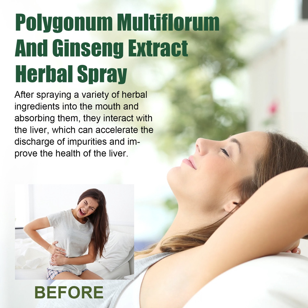 Polygonum Multiflorum And Ginseng Extract Herbal Spray Liver Detox ...