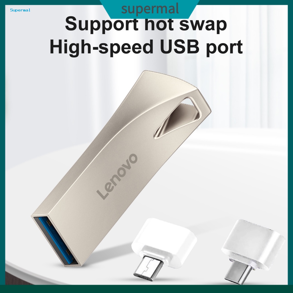 [COD] Lenovo U Disk Waterproof High Speed 512GB/1TB/2TB Mini USB Flash ...