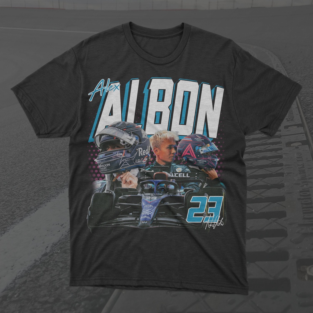 Alex Albon Tshirt, Formula 1 Graphic Racing Shirt, F1 Shirt Alex Albon ...