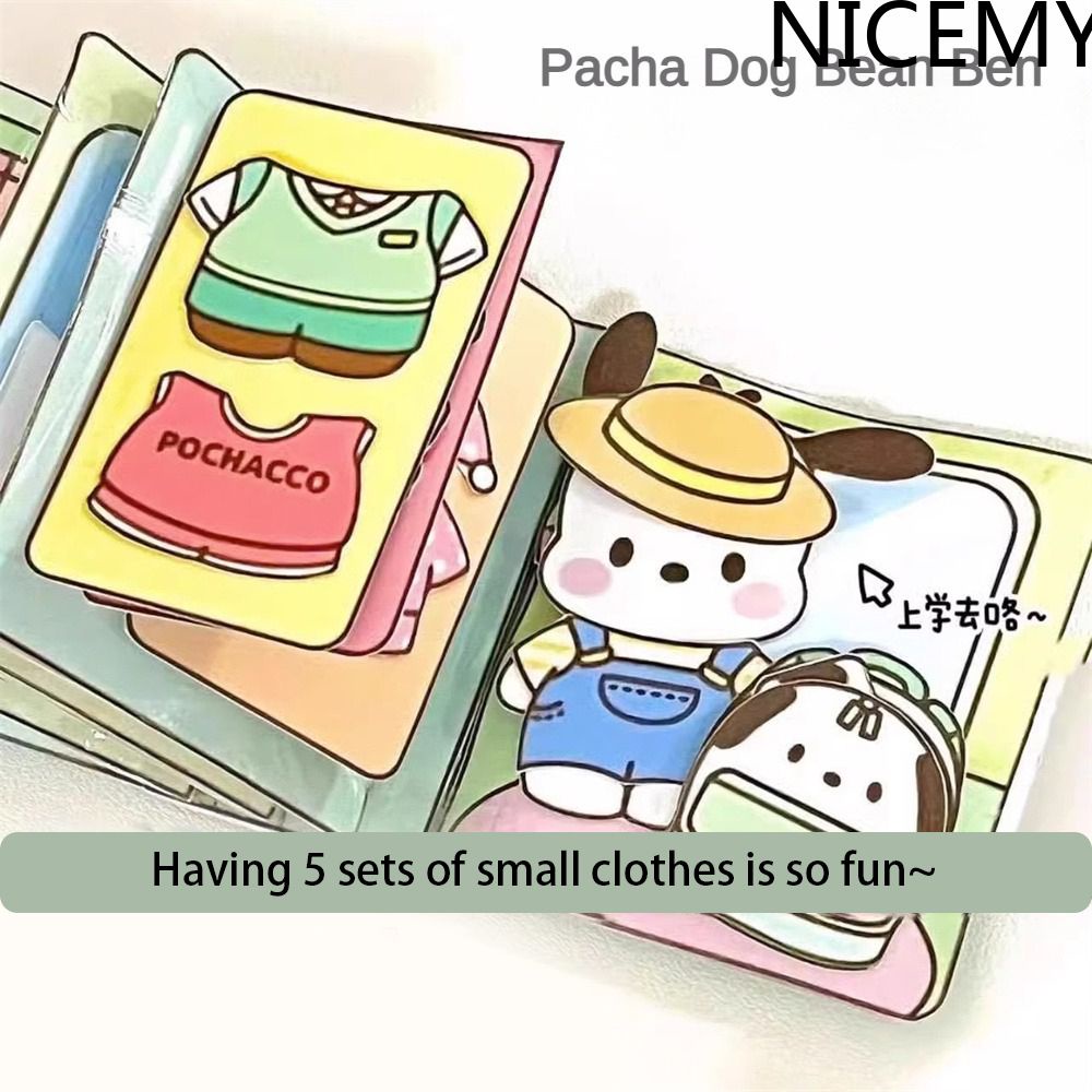 Sanrio Quiet Book Cartoon Anime Kuromi My Melody Pochacco Cinnamoroll ...