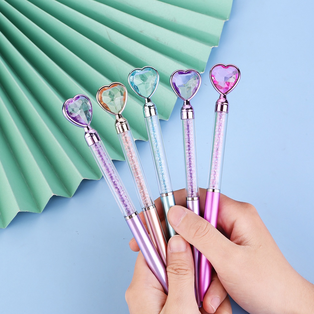 Diamond Love Ballpoint Pen Color Crystal Quicksand Diamond in the ...