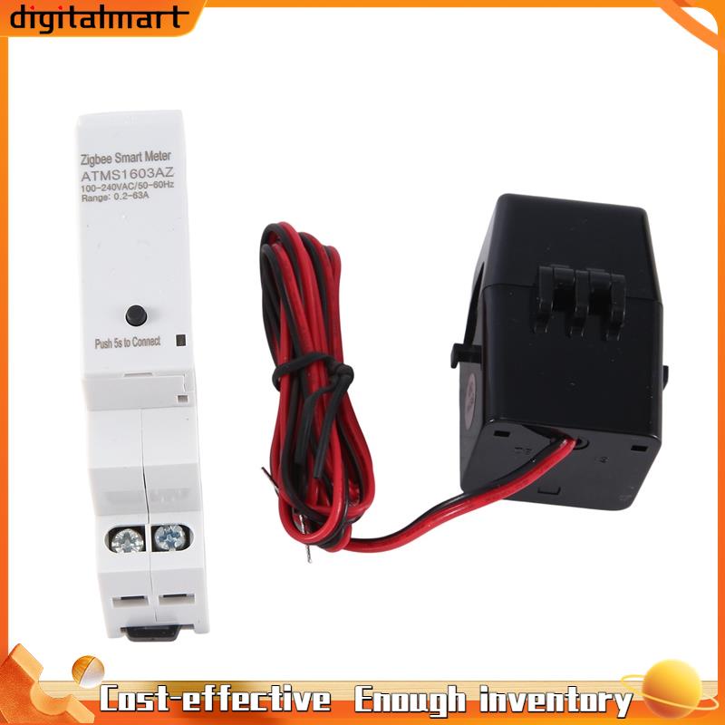 [digitalmart]Tuya Smart ZigBee Energy Meter Din Rail with Clamp Current ...