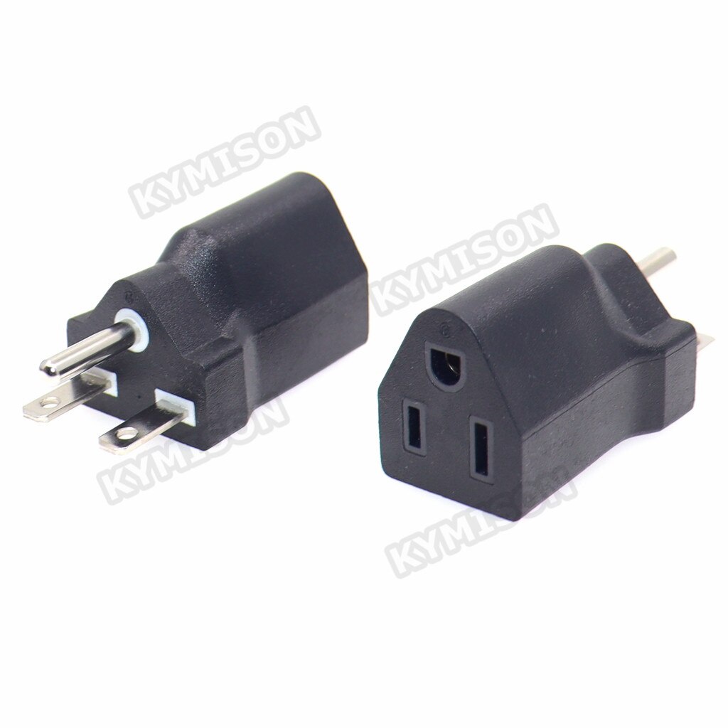 Nema 6-15P to 5-15R US Plug Adapter American 3 Prong Electrical ...