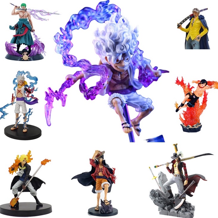 One Piece Action Figures Gear 5 Luffy Ace Hancock Law Marco Figure ...