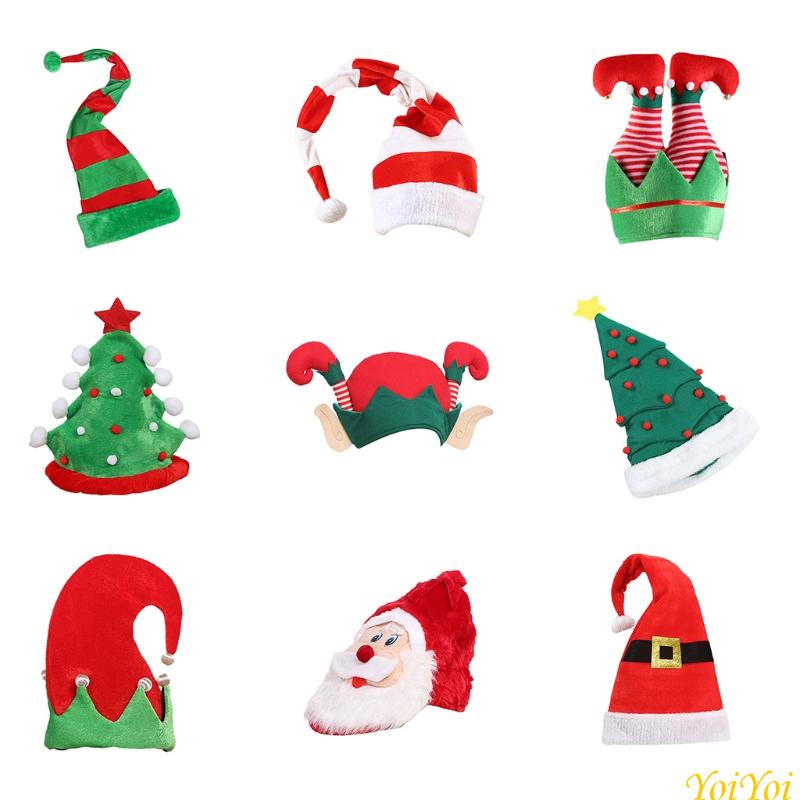 Yoi Headdress Christmas Hats Santa Xmas Hat Christmas Tree Hat Cap Elf ...