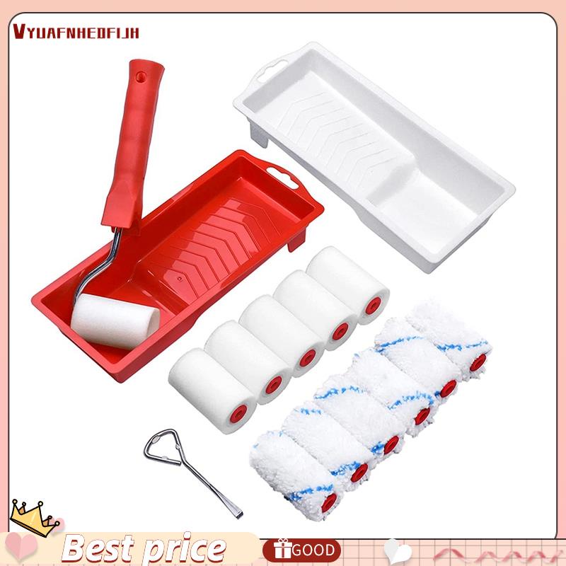 【vyuafnhedfijh】16Pcs 2 Inch Small Paint Roller with 2 Paint Trays ...