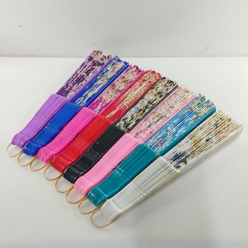 Folding Fan Wedding Souvenir Plain Floral Motif Glitter Wedding Gift ...