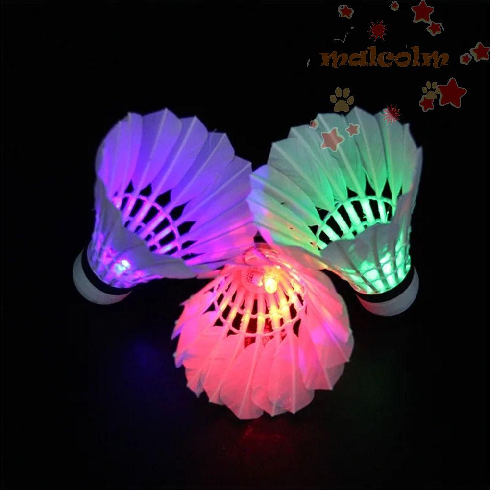 MALCOLM LED Badminton, Dark Night Luminous Lighting Badminton ...