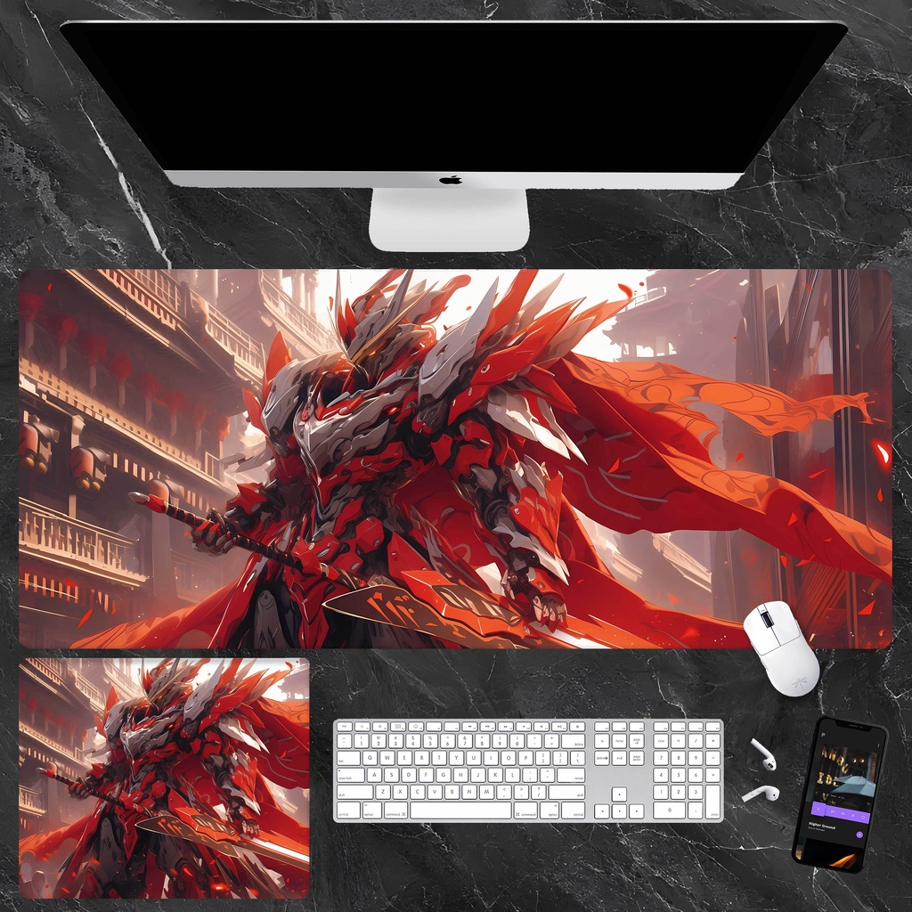Mouse Pad Oversized Gundam Computer Keyboard Pad Anime Gaming Mouse Pad ...