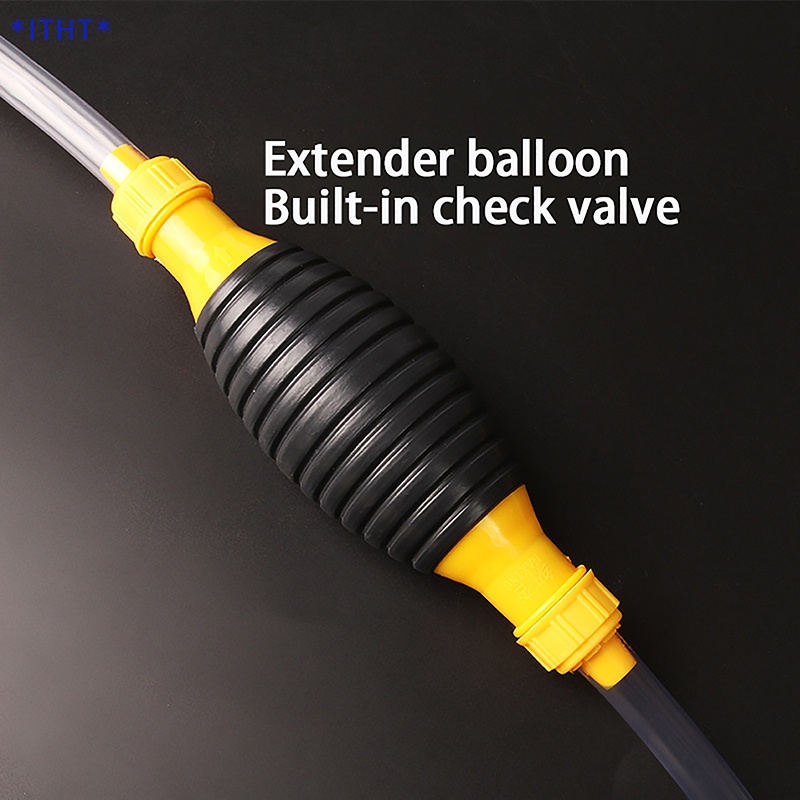 ITHT> Hand Fuel Pump Car Fuel Sucker Oil Transfer Fuel Pump Petrol ...