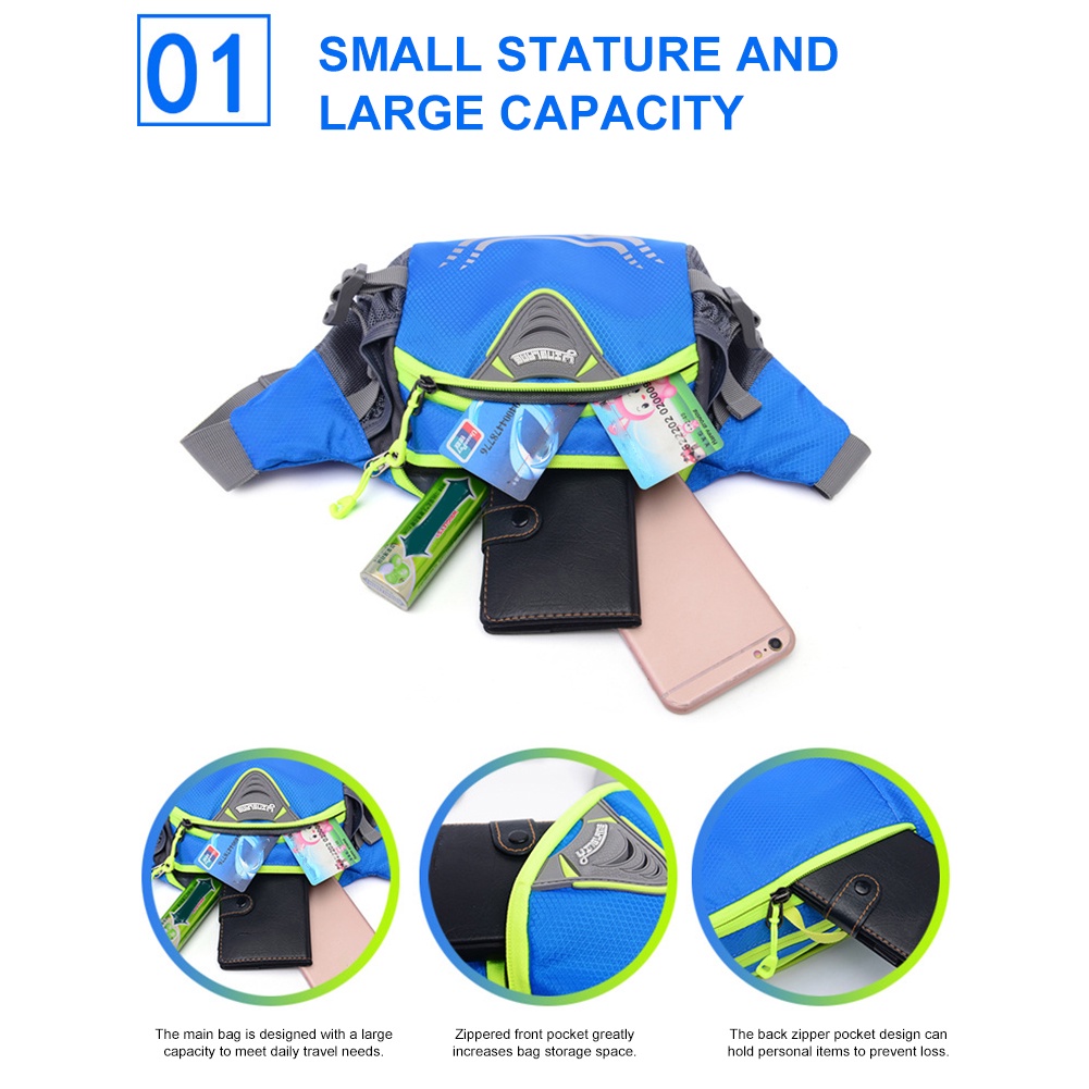 Nylon Anti-Theft Pack Belt Bags Portable Running Belt Waist Pack ...