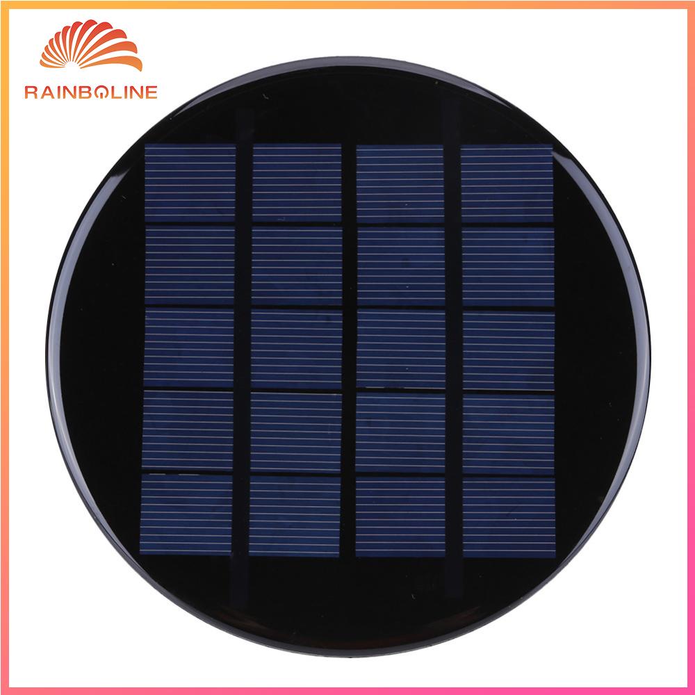 Rain 10-1pcs 1.1W 5V Solar Panel Kit Mini Round Polycrystalline Silicon ...
