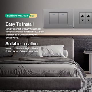 Blagain Light Switch And Outlet 1/2/3 Gang Modern Wall Light Switch ...