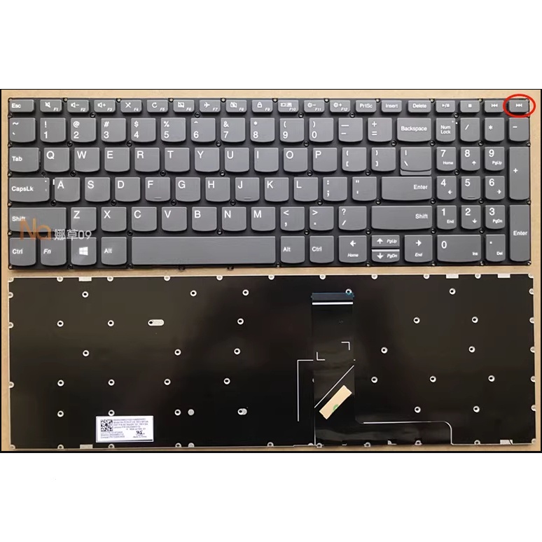 US Laptop Keyboard for Lenovo Ideapad 3-15ADA05 3-15ARE05 3-15IGL05 3 ...