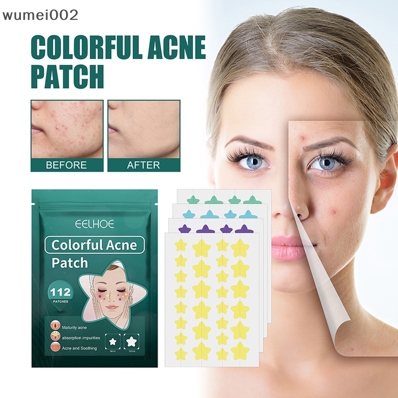 wumei002 112Pcs/Box Star Pimple Patches Invisible Acne Removal Face ...