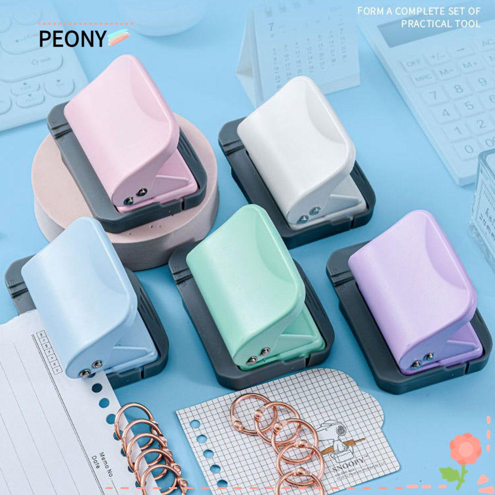 PEONY 6-Hole Paper Punch, Labor-saving 6-Hole Round Hole Puncher ...