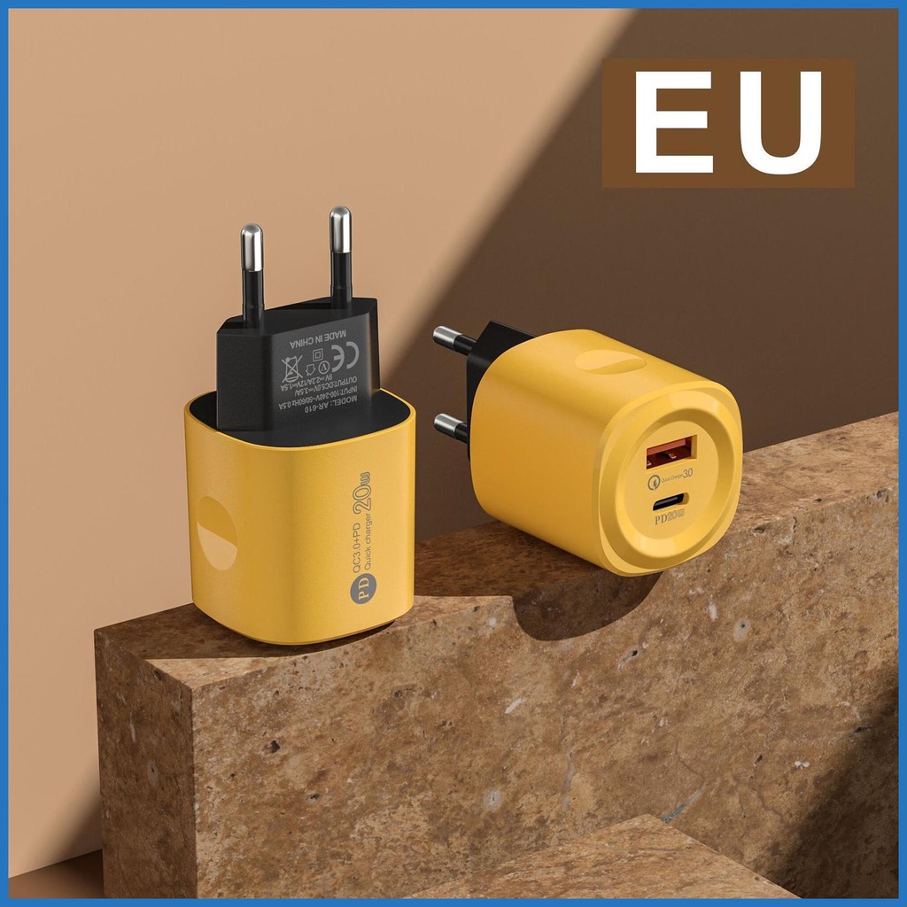 USB C Fast Charger Plug 20W PD Super Fast Type C Plug Multi USB Plug ...