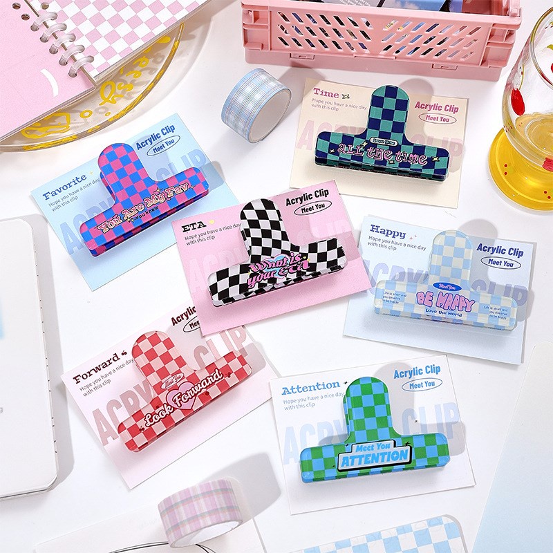 Colorful And Cute Clips Hold Paper Snacks And Notes For Use In Offices ...