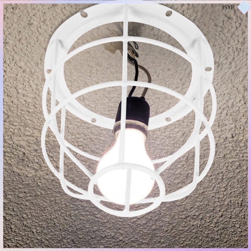 Bulb Guard Cage Bird Lamp Shade Protective Pendant Light Fixtures Wire ...