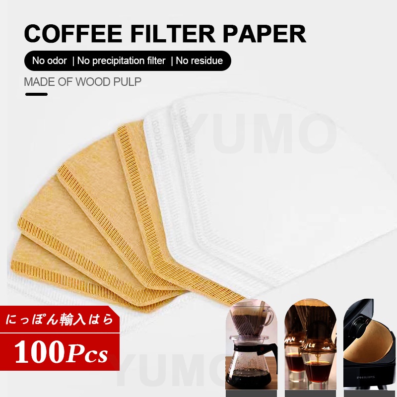 40PCS/100PCS Coffee Paper Filters Drip Coffee Hand-Poured Drip ...
