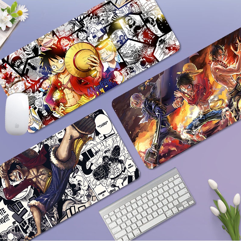 Anime O-One Piece D-L-Luffy Large XXL Office Computer Desk Mat Big ...