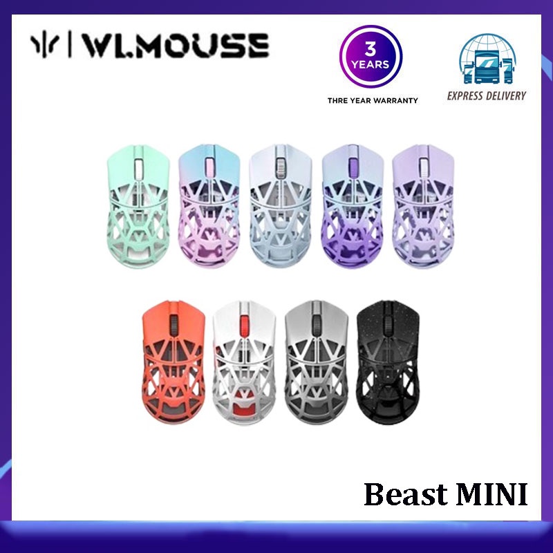 Wlmouse Beast MINI Lightweight magnesium alloy dual mode Gaming Mouse ...