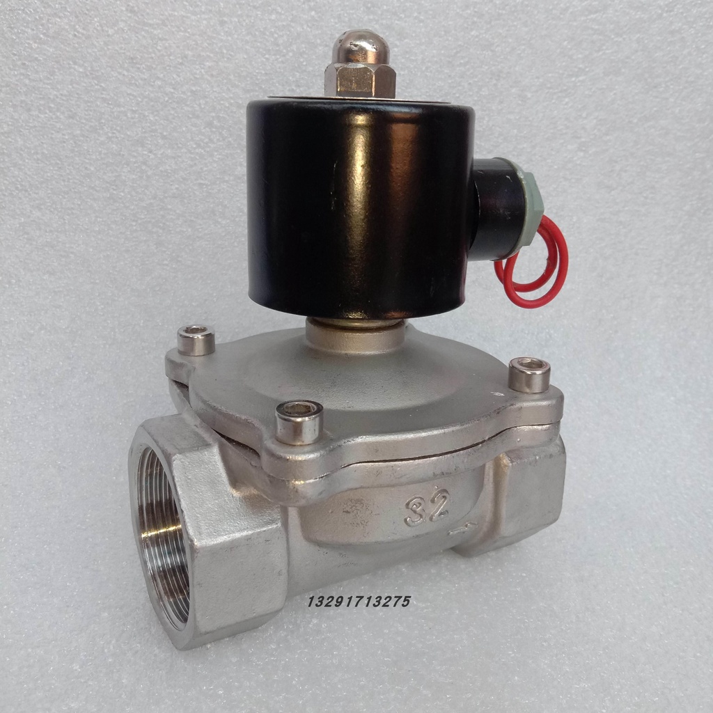 Stainless steel thread solenoid valve 304 vacuum high temperature steam ...