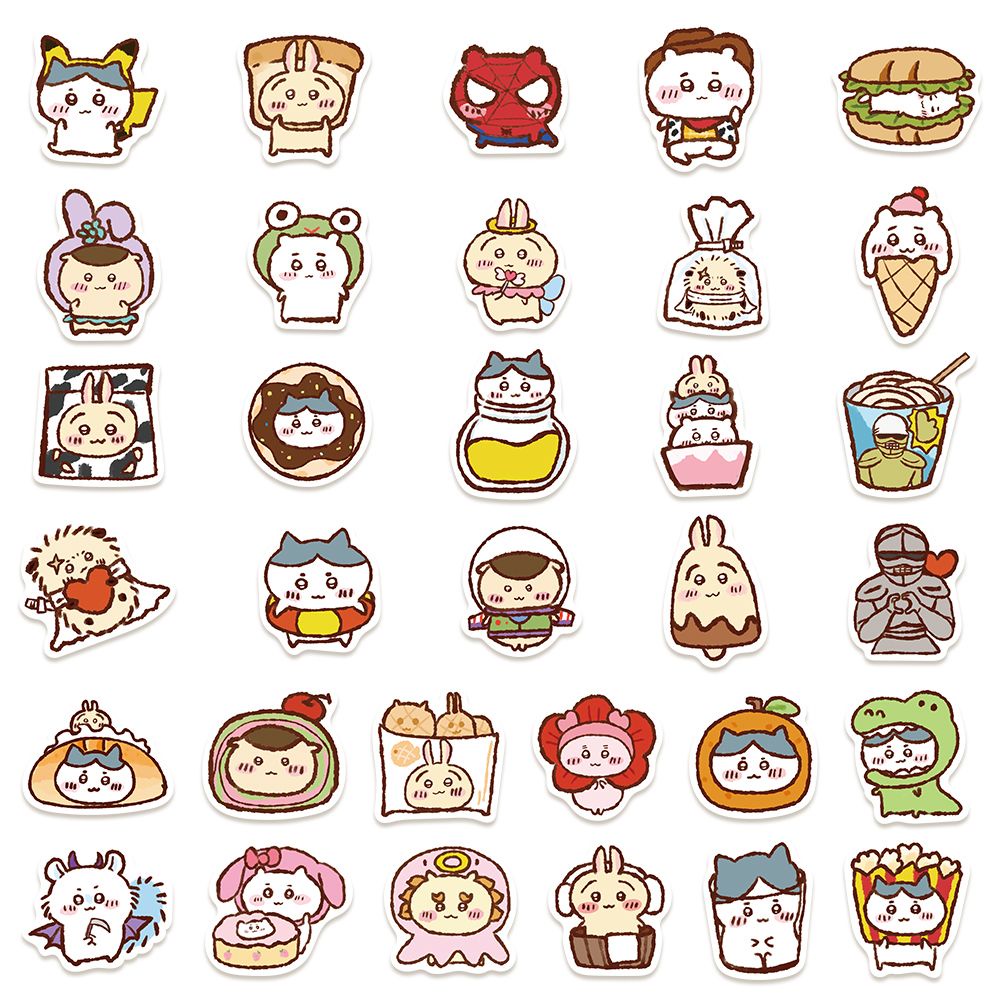 125 sheets of original cute cartoon Chiikawa stickers popular Chiikawa ...