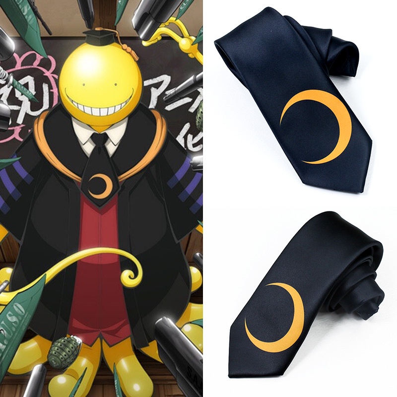Assassination Classroom Cosplay Tie Anime Unisex Daily Tie Halloween ...