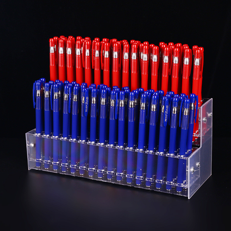 Acrylic Pen Holder Desktop Pen Holder Storage Supermarket Stationery ...