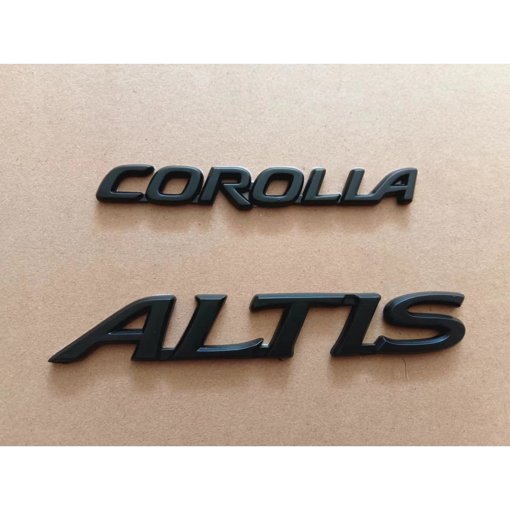 Corolla ALTIS logo, set of 2 pieces, used to secure to the rear of the ...