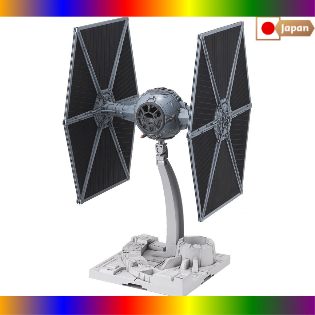 BANDAI SPIRITS Star Wars 1/72 Tie Fighter Color-coded Plastic Model ...