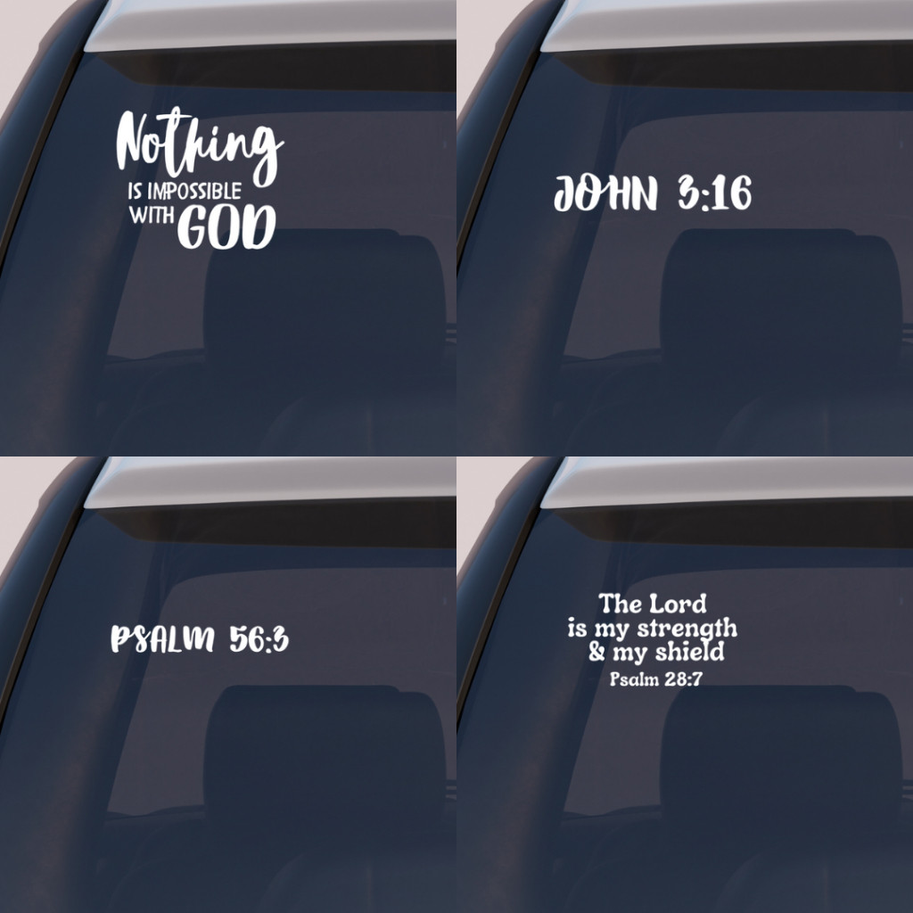Car Decal Sticker Bible Verse - Waterproof - Top Trending - Best ...