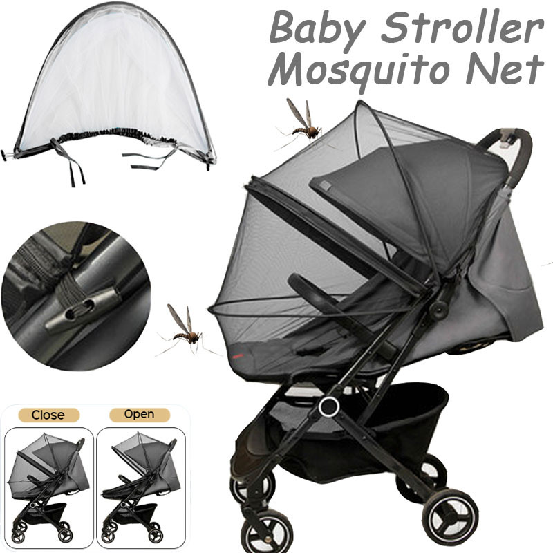 Baby Stroller Full Cover Universal Baby Stroller Mesh Mosquito Net ...