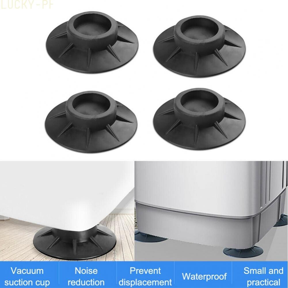 High Efficiency Washing Machine Support Mats Set of 4 Anti Slip Rubber ...