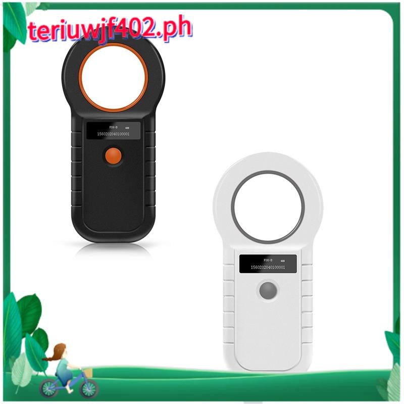 134.2KHz RFID Animal Chip Reader 15 Digits Pet ID Scanner EMID FDX-B ...