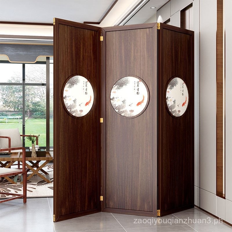 Chinese Style Screen Partition for Living Room, Foldable and Movable ...