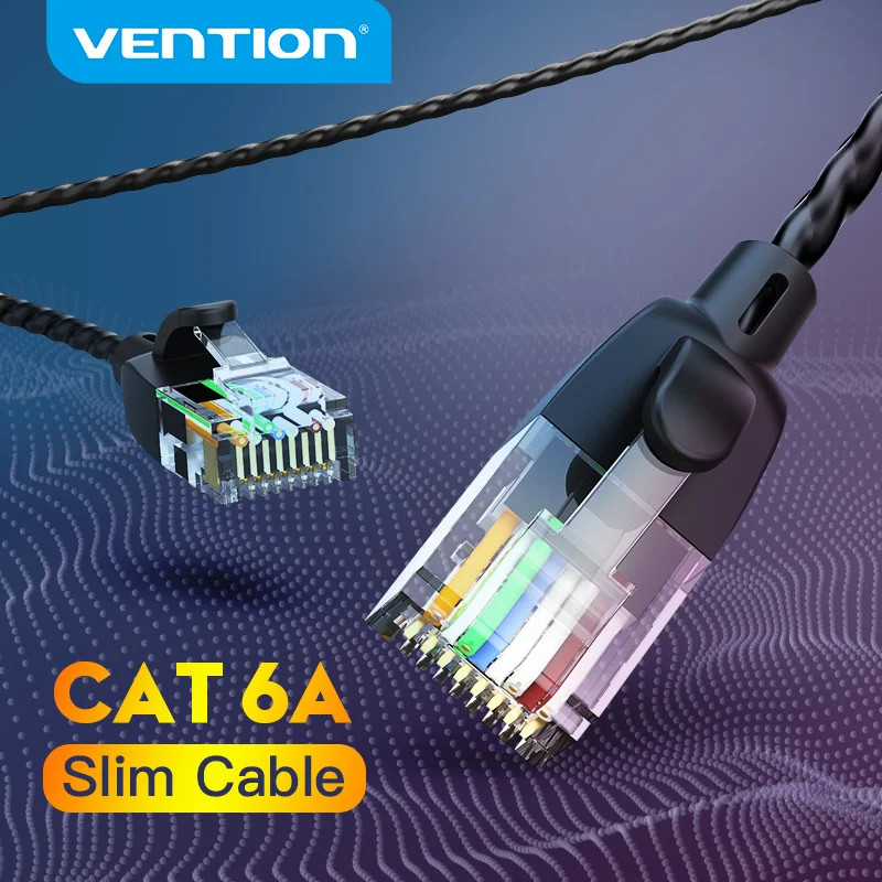 Vention Ethernet Cable Cat 6 A 10Gbps UTP RJ 45 Slim Ethernet Patch ...