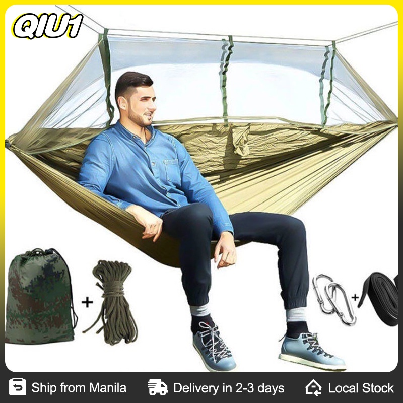 (COD) Camping Hammock With Mosquito Net for Adult Military Outdoor ...