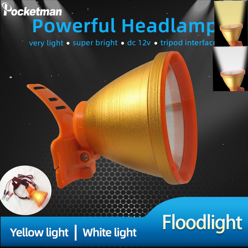 150W Floodlight Headlamp Fishing Head Flashlight LED Headlight COB 12v ...
