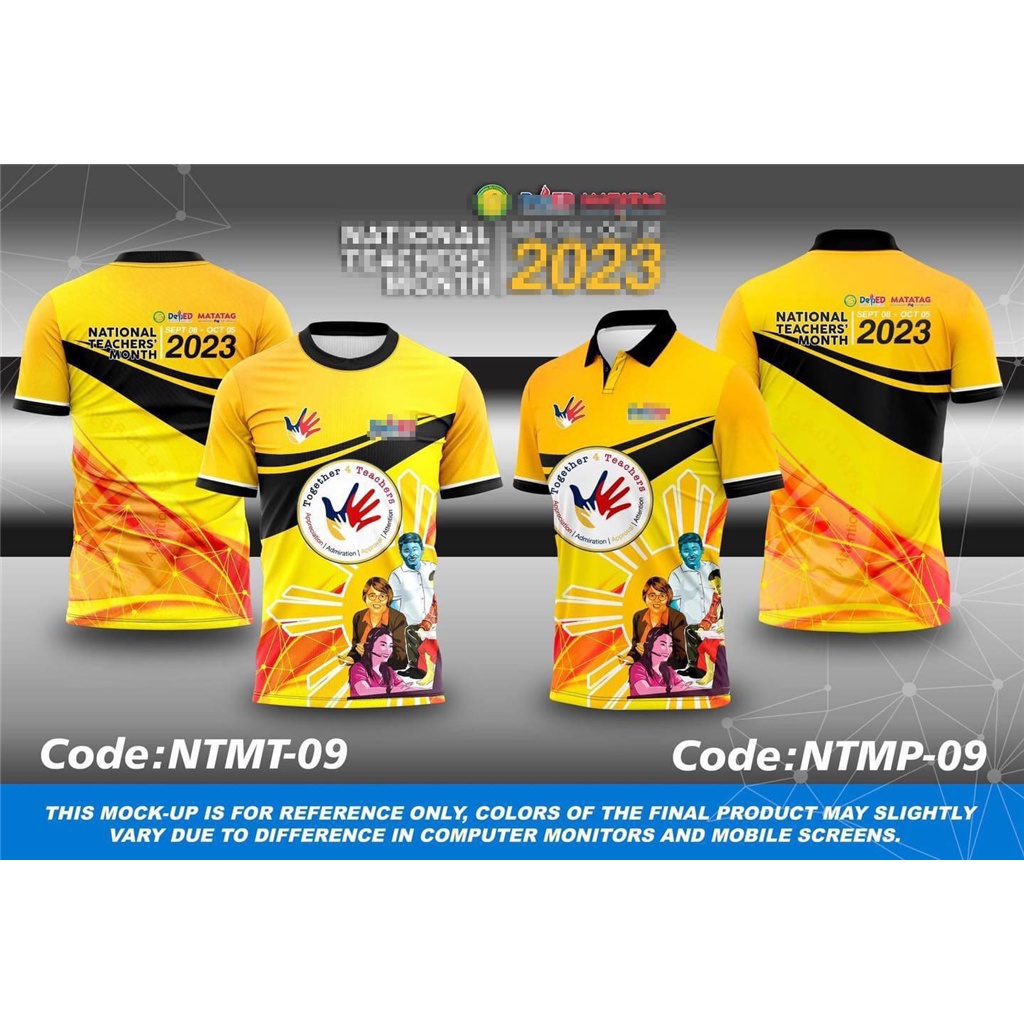 MATATAG UNIFORM SUBLIMATION CODE-NTMP-09 DEPED BADGE NATIONAL TEACHERS ...