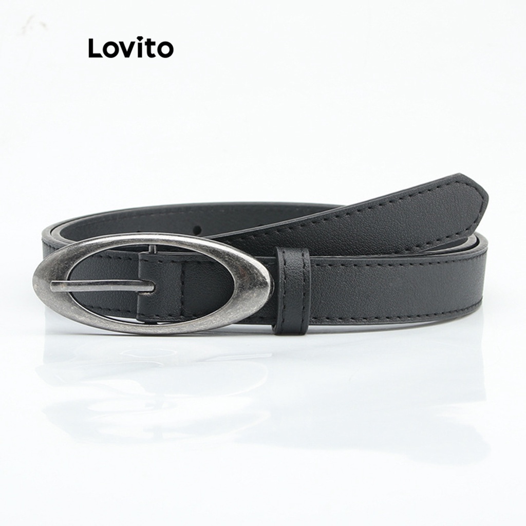 Lovito Women Basic Belts LNA28246 | Shopee Philippines