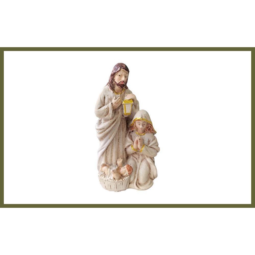 Holy Family Figurine Nativity Tabletop Scenes Resin Holy Family Statue ...
